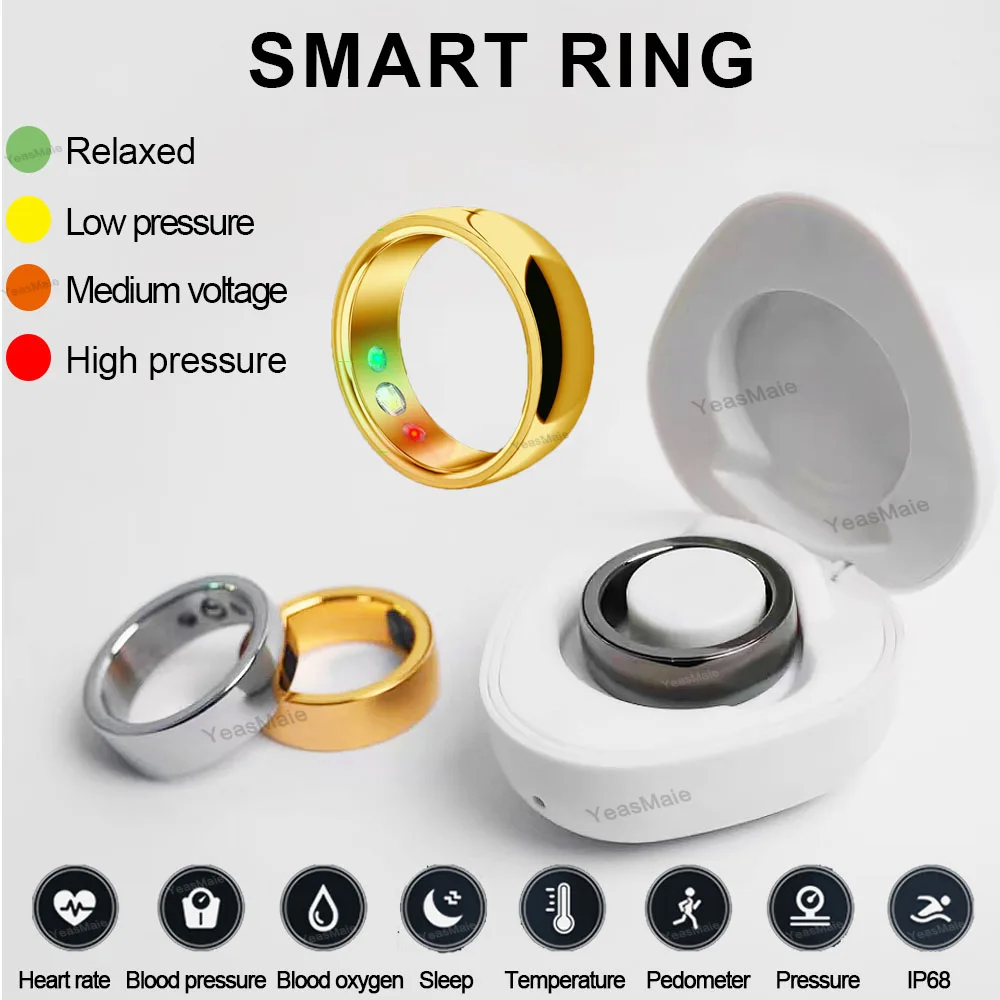 Couple-Rings-Smart-Ring-Temperature-Heart-Rate-Oximetry-Blood-Pressure ...
