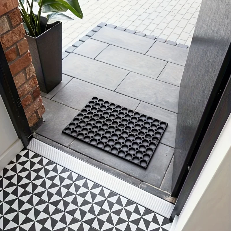 Nicoman honeycomb Indoor Outdoor Rubber Ring Entrance Floor Door Mat ...