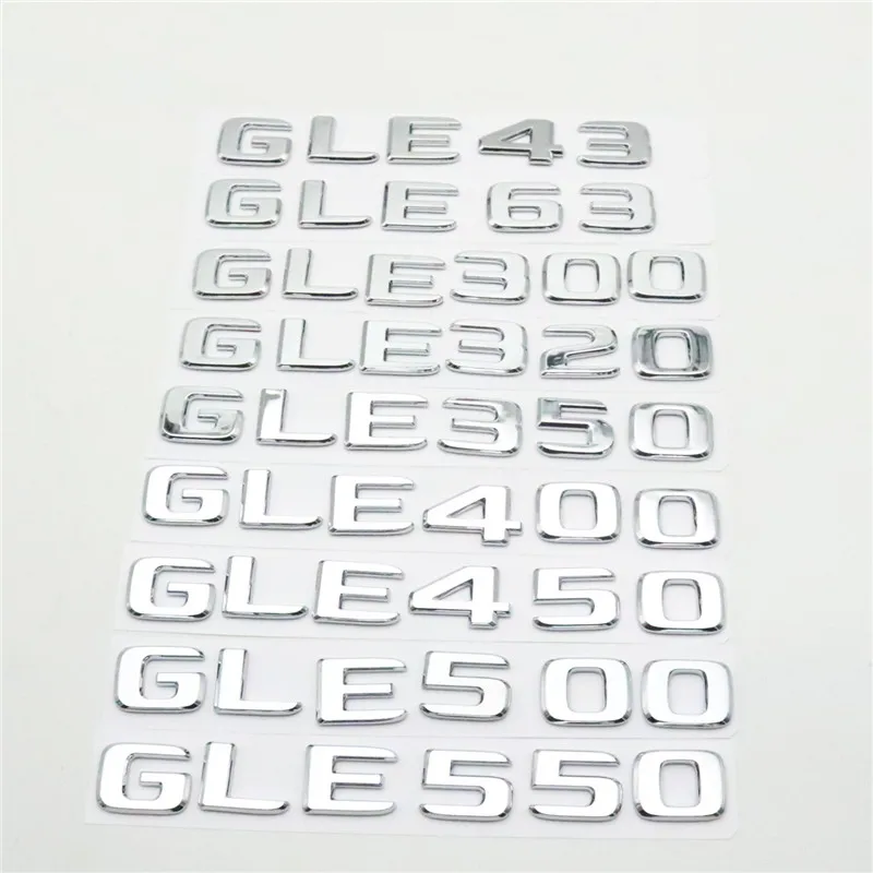 Trunk Letters Emblem Sticker Badge For GLE43 GLE53 GLE63 GLE300 GLE320 ...