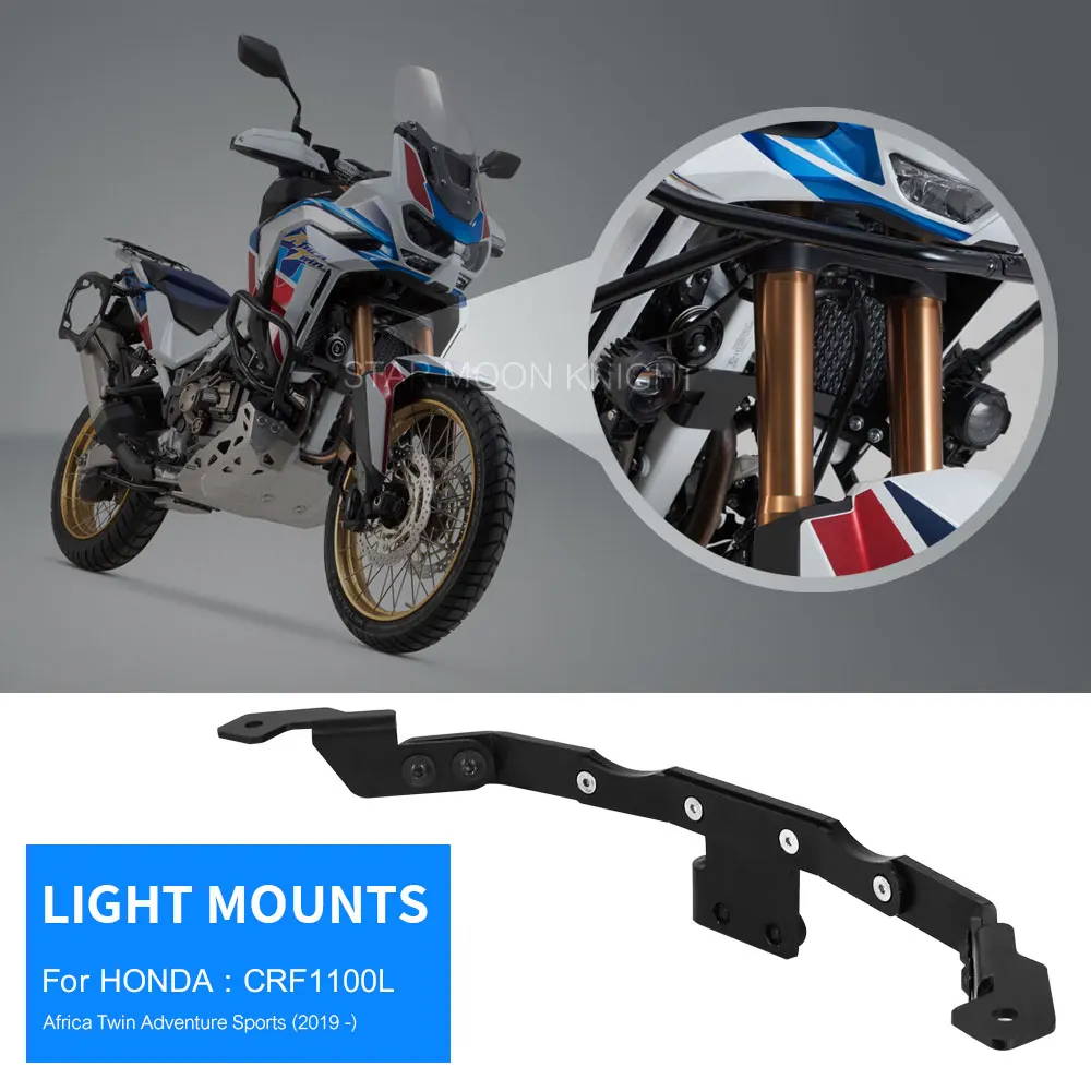Auxiliary-Fog-Light-Mounts-Bracket-For-Honda-Africa-Twin-CRF-1100-L ...