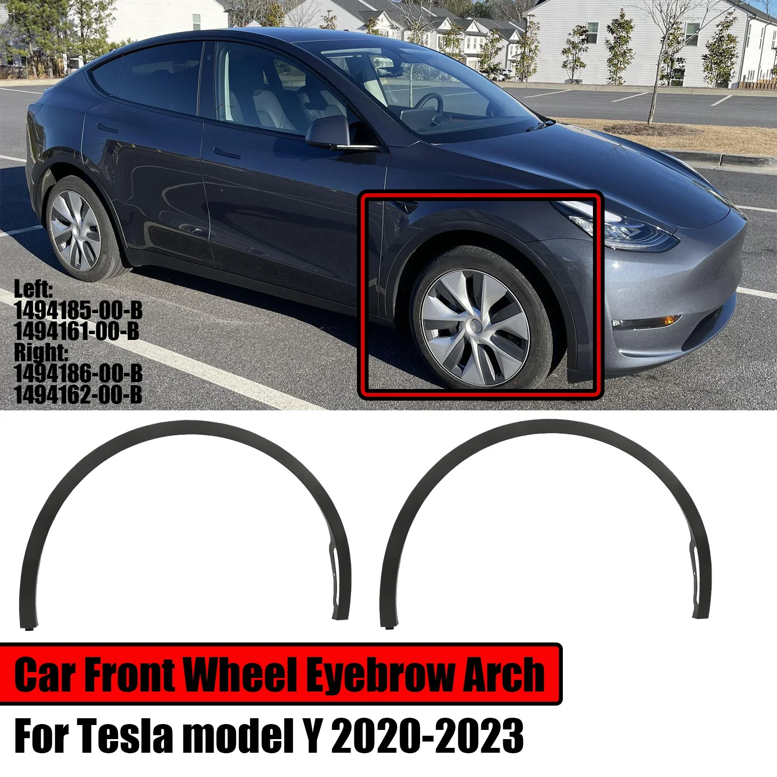 Car-Front-Wheel-Molding-For-2020-2023-Tesla-Model-Y-Fender-Flare ...