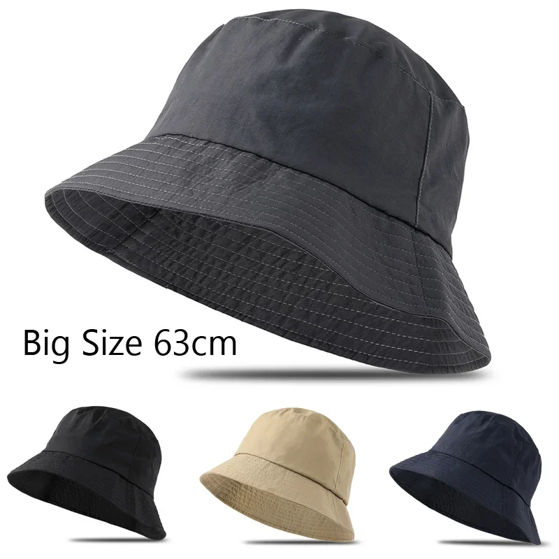 Men-Large-Size-XL-63cm-Bucket-Hats-Couples-Plus-Size-Sun-Hats-Women-Big ...