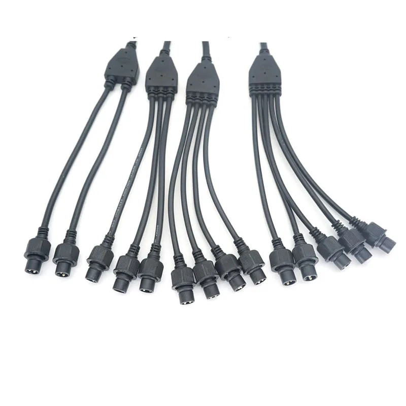 2-pin-Y-Connector-Cables-Waterproof-2-3-4-5-to-1-Connectors-IP67-Male ...