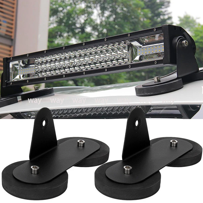 2Pcs-Car-Roof-LED-Strong-Light-Base-Bracket-Mount-Magnetic-Holder-for ...