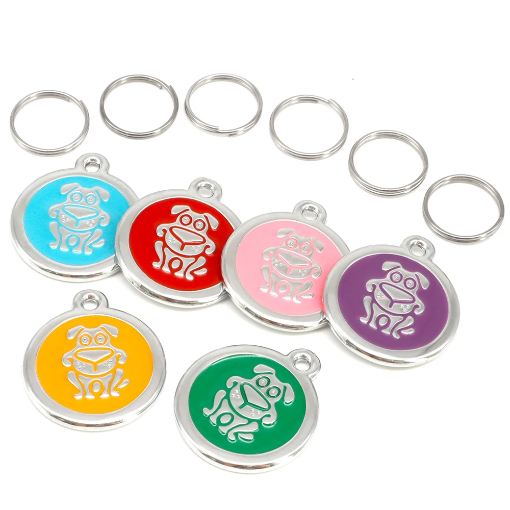 Wholesale-100-Pcs-Dog-ID-Tags-Engraved-Tag-For-Dogs-Cats-Collar-Puppy ...