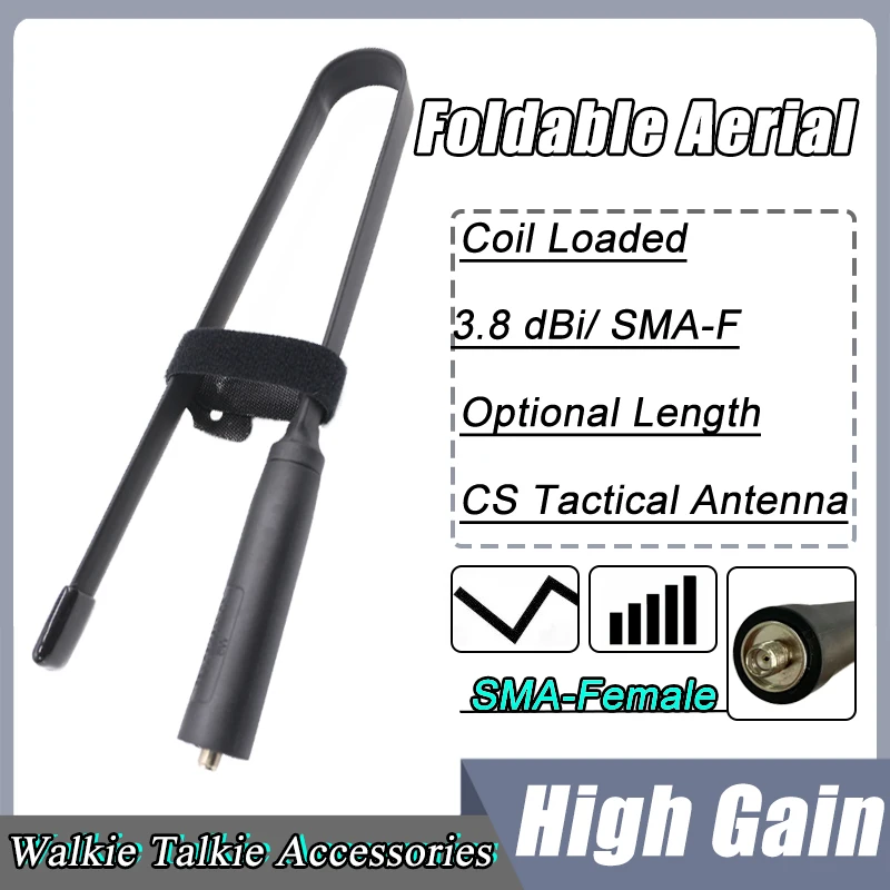 Baofeng-Walkie-Talkie-CS-Tactical-Antenna-UV-K5-Foldable-Aerial-High ...