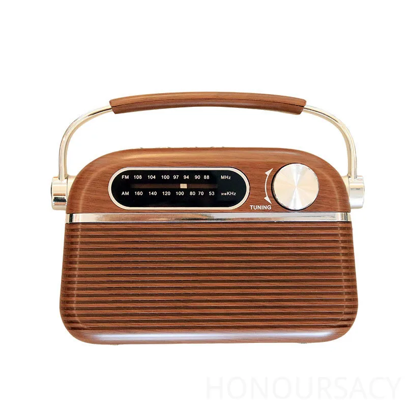 Portable Vintage FM AM SW Radios Retro Rechargeable/AC 220V Full Band ...