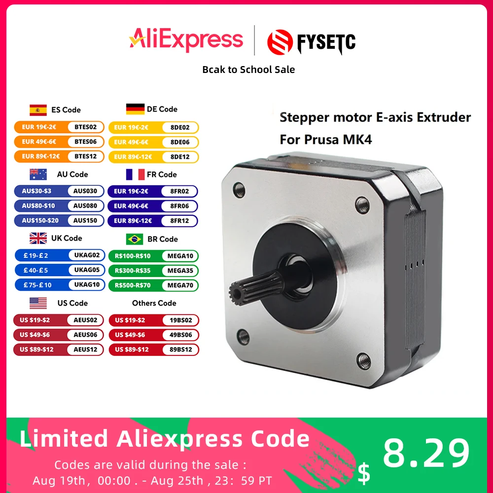 For-Prusa-MK4-Stepper-motor-E-axis-Extruder-High-Temperature-Resistance ...