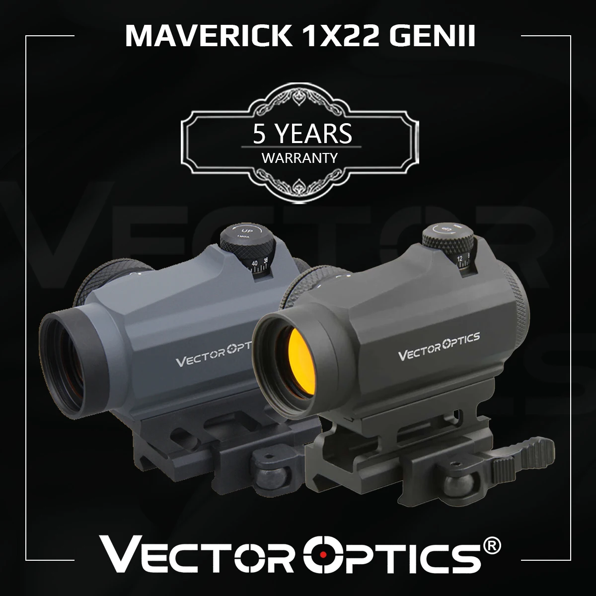 Vector Optics mira telescópica Maverick GenII 1x22, punto rojo, torreta ...