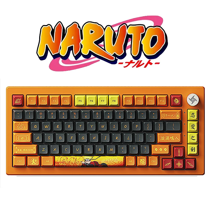 Naruto-Cartoon-Wireless-Keyboard-Bluetooth-Type-C-RGB-Chaveiros-Mec ...