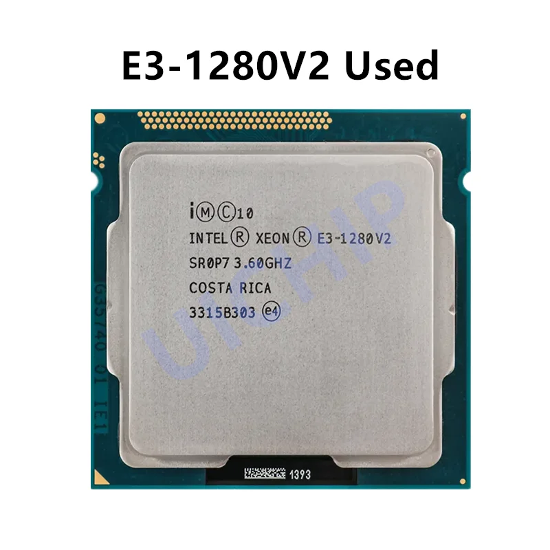 100% Original Intel XEON E3-1280V2 E3 1280V2 E3 1280 V2 3.60GHZ quad-core 8M Cache E31280V2 LGA1155