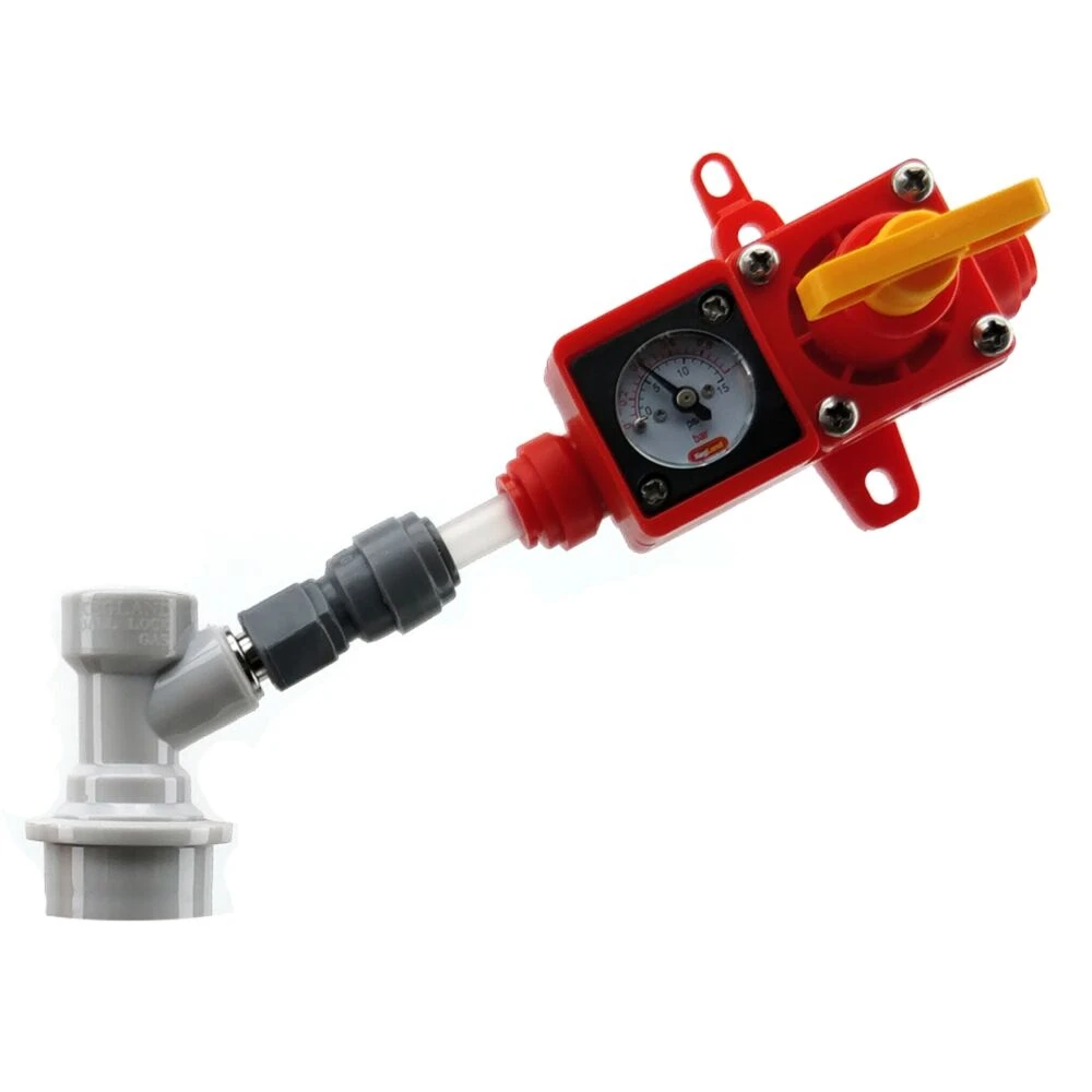 Kegland Integrated Gauge Blowtie Spunding Valve Kit (0-15psi) - Beer ...