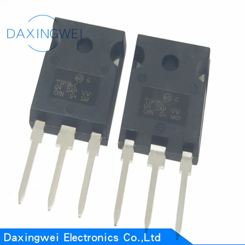 Tip35c tip36c tip35 tip36 para 247 npn + pnp darlington transistor 25a ...