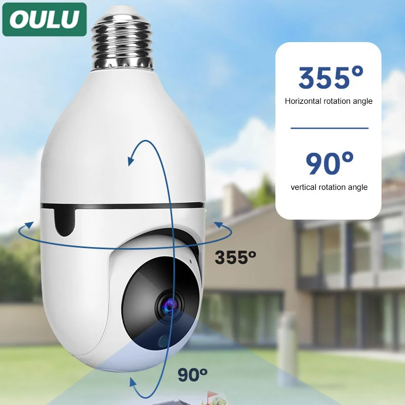 OULU-2MP-Bulb-360-Rotation-Surveillance-Camera-Full-Color-Night-Vision ...