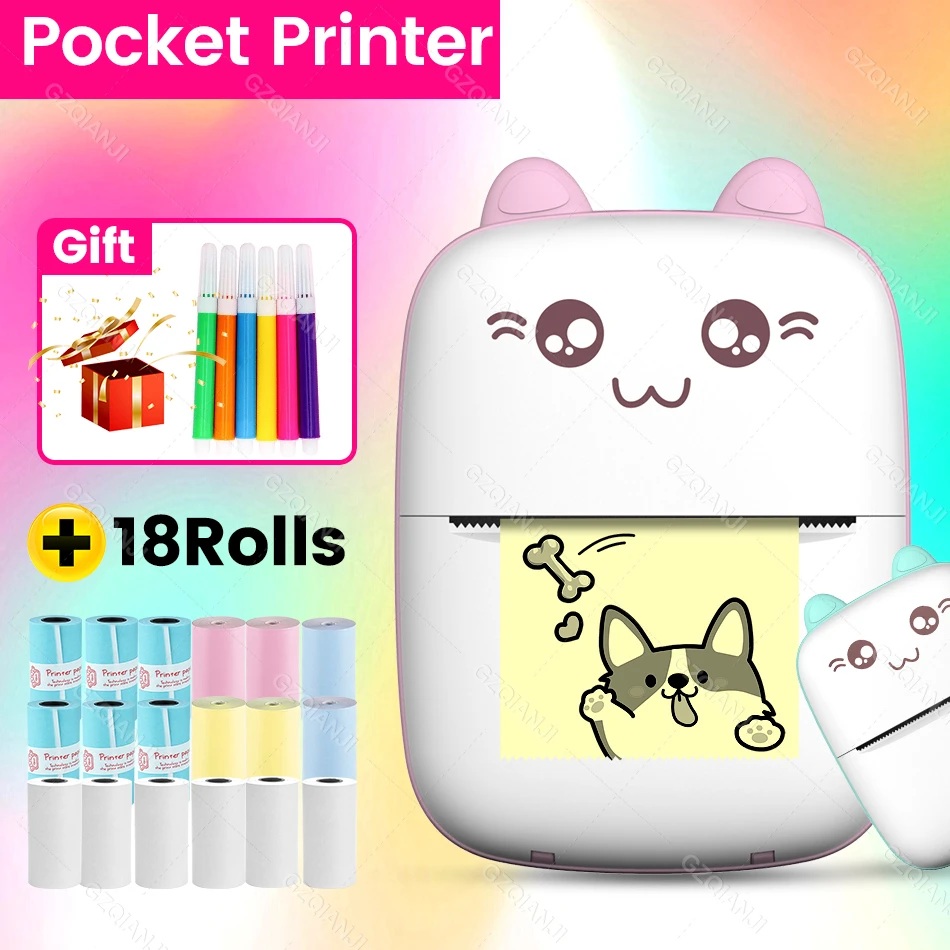 Cheapest Mini Portable Thermal Printer Wireless Bluetooth Android IOS ...