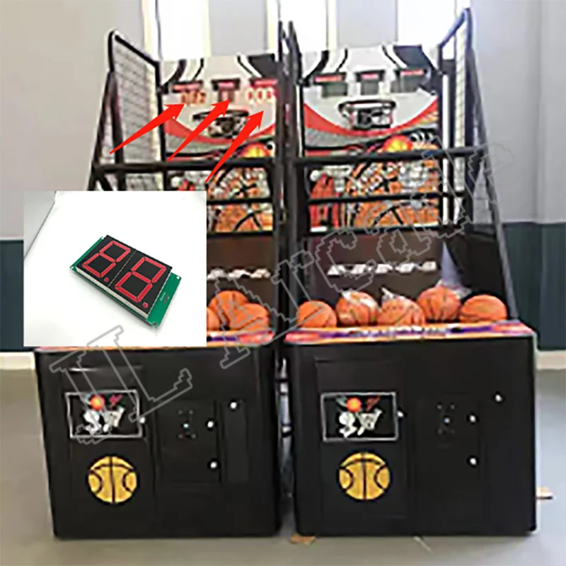 Arcade-Basketball-Game-Sports-Playset-LED-Scoreboard-Digital-Tube-LED ...