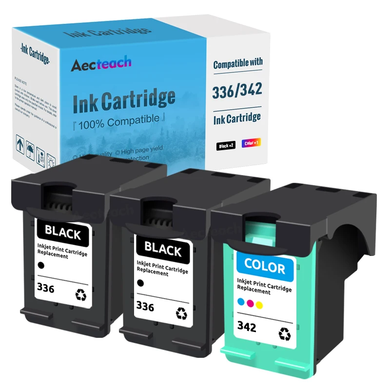 Aecteach-Compatible-Ink-Cartridge-For-HP-336-342-For-HP336-For-HP342 ...