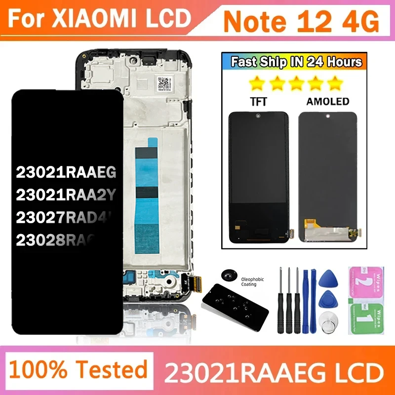 6-67-AMOLED-for-Xiaomi-Redmi-Note-12-4G-23021RAAEG-23021RAA2Y ...