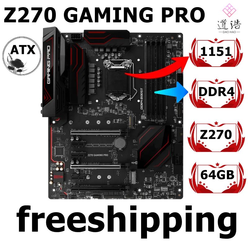 For MSI Z270 GAMING PRO Motherboard 64GB LGA 1151 DDR4 ATX Z270 ...