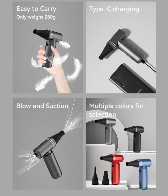Car Dryer Blower 130000RPM Mini Turbo Jet Fan Electric Air Blower ...