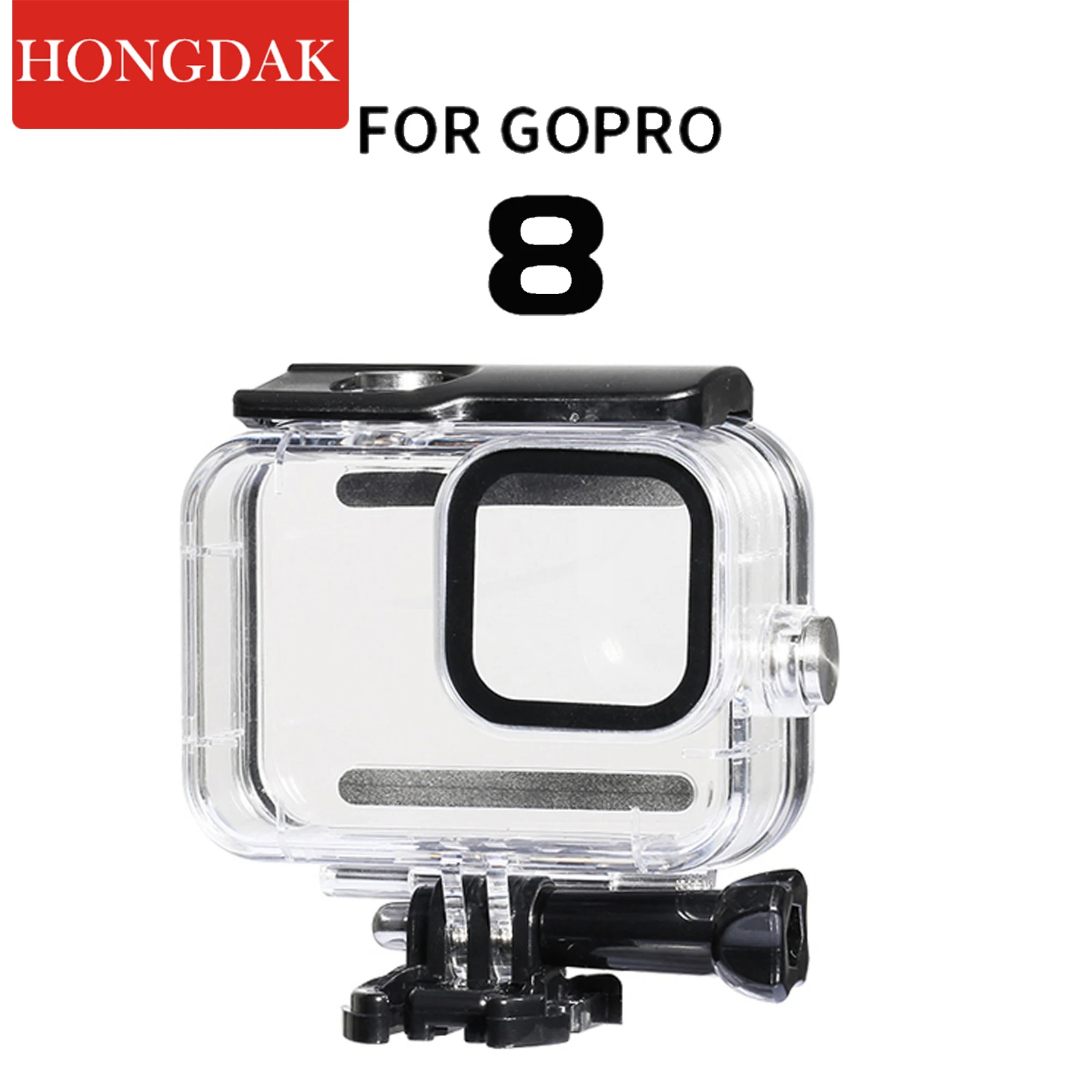 Go Pro Hero 8 방수 케이스 GoPro8 60M 하우징 수중 액션 카메라 액세서리 용 방수 블랙 다이브 케이스