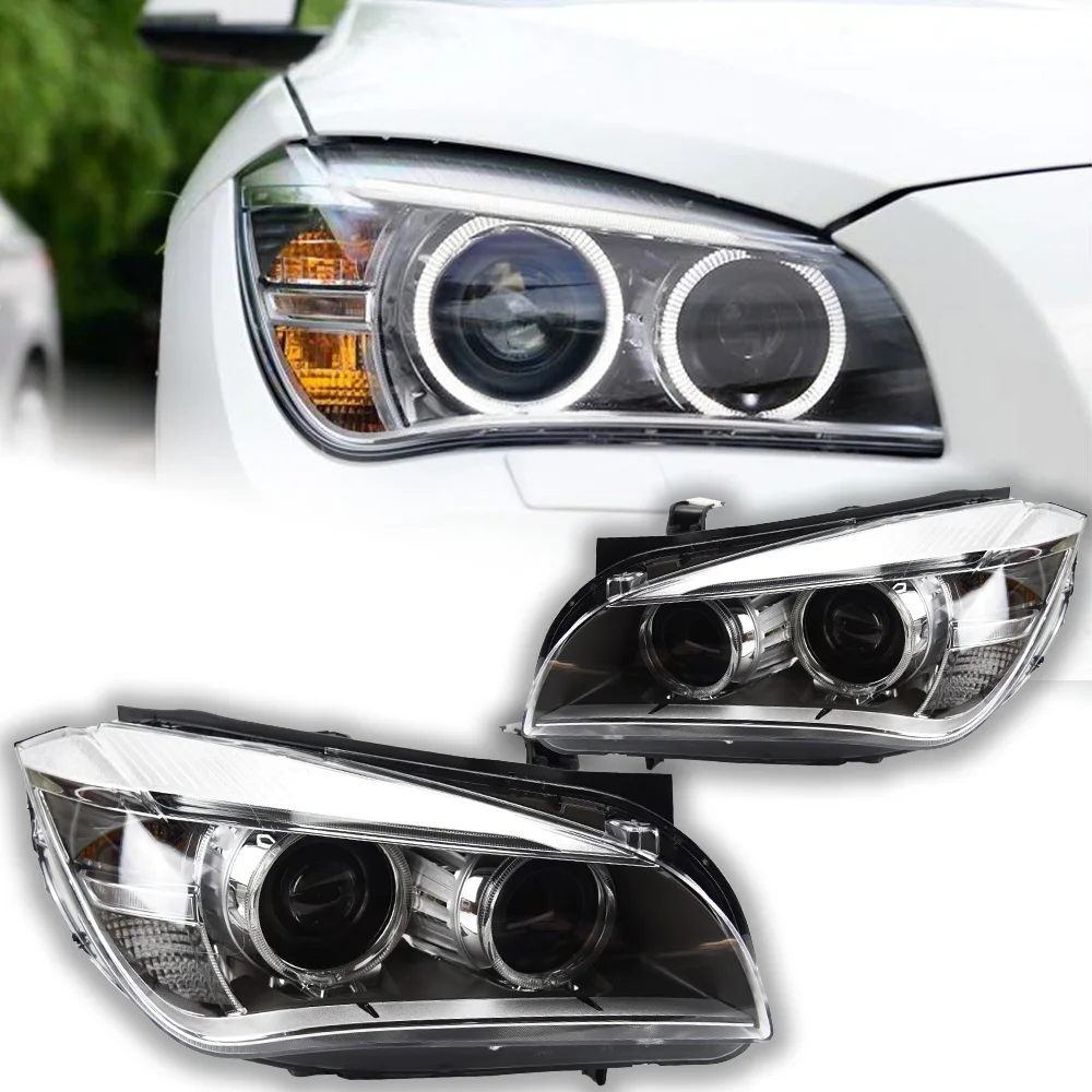 AKD-Car-Lights-for-BMW-X1-Headlights-2011-2015-E84-LED-Headlight-Angel ...