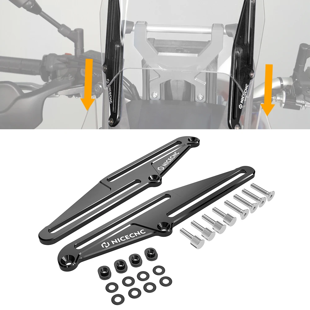 NICECNC-Windscreen-Adjusters-Windshield-Bracket-For-Yamaha-Tenere-700 ...