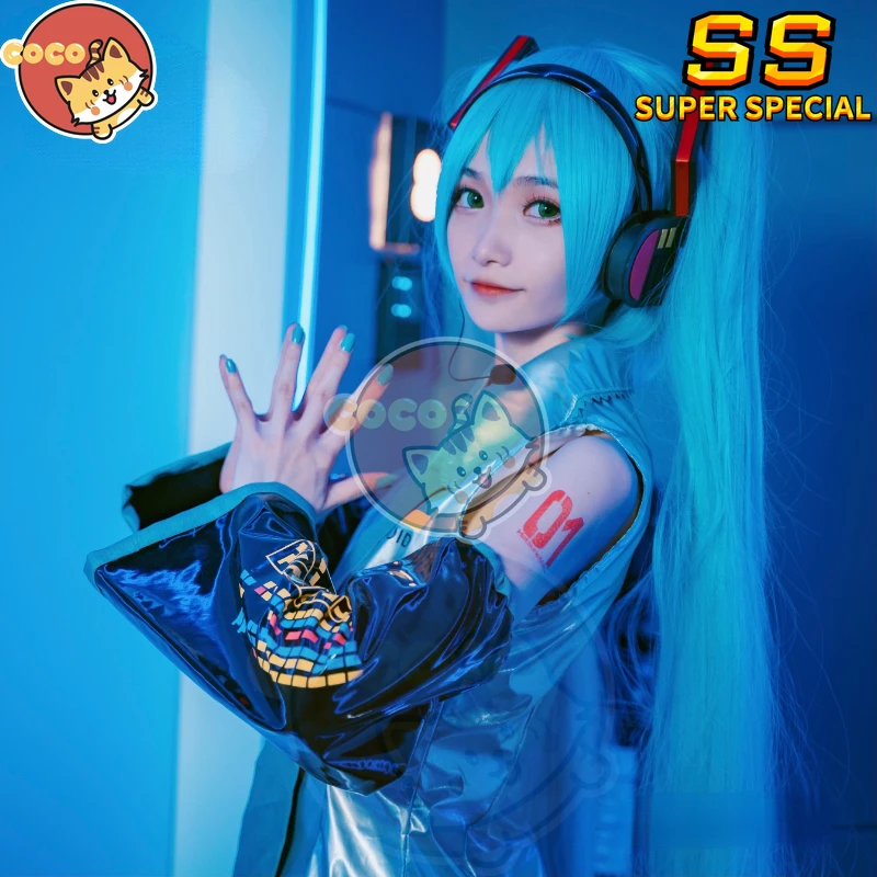 Cocos-ss Vocaloid Miku Cosplay Costume Vocaloid Cos Kawaii Miku Custom Cosplay Patent Leather ...