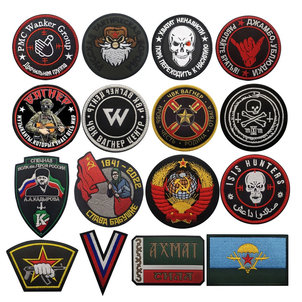 Russia Chechnya Flag PVC Patch PMC Wagner Group Embroidered Military ...