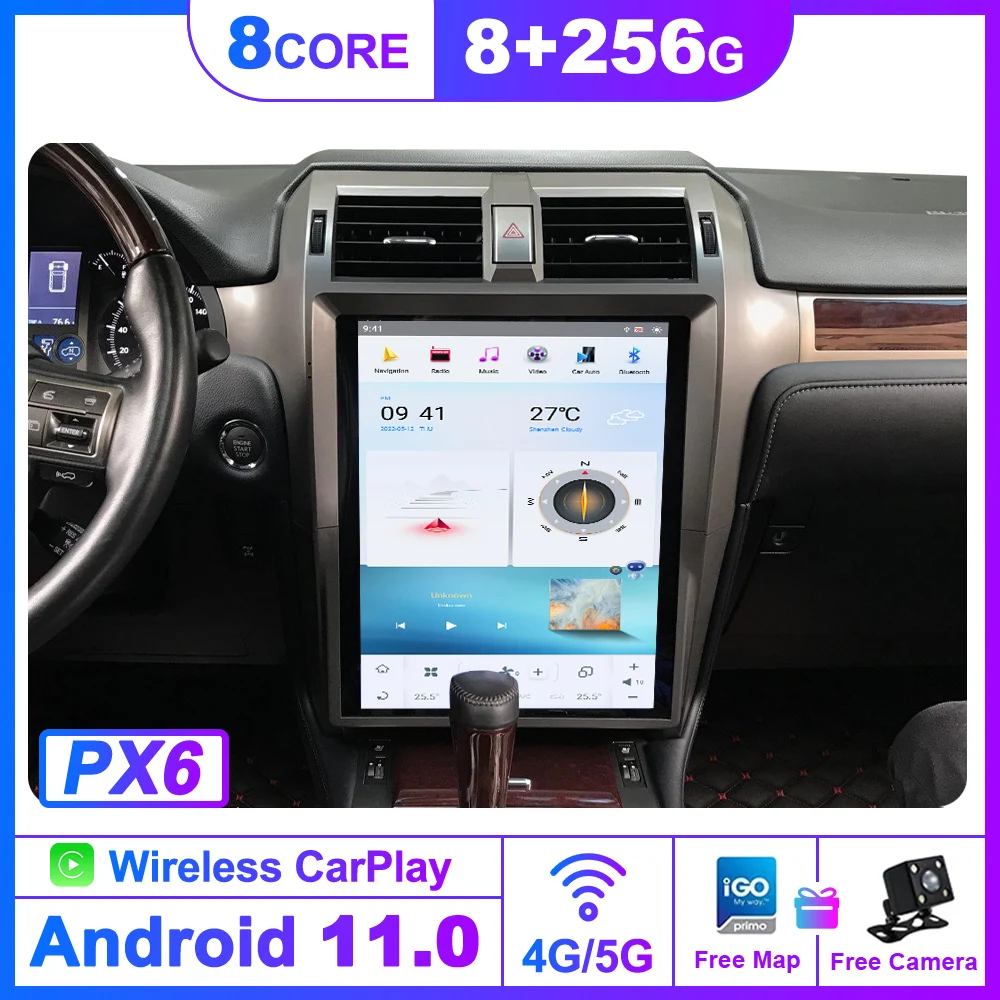 Android-11-0-8G-256GB-Tesla-Car-Multimedia-DVD-Player-For-Lexus-GX460 ...