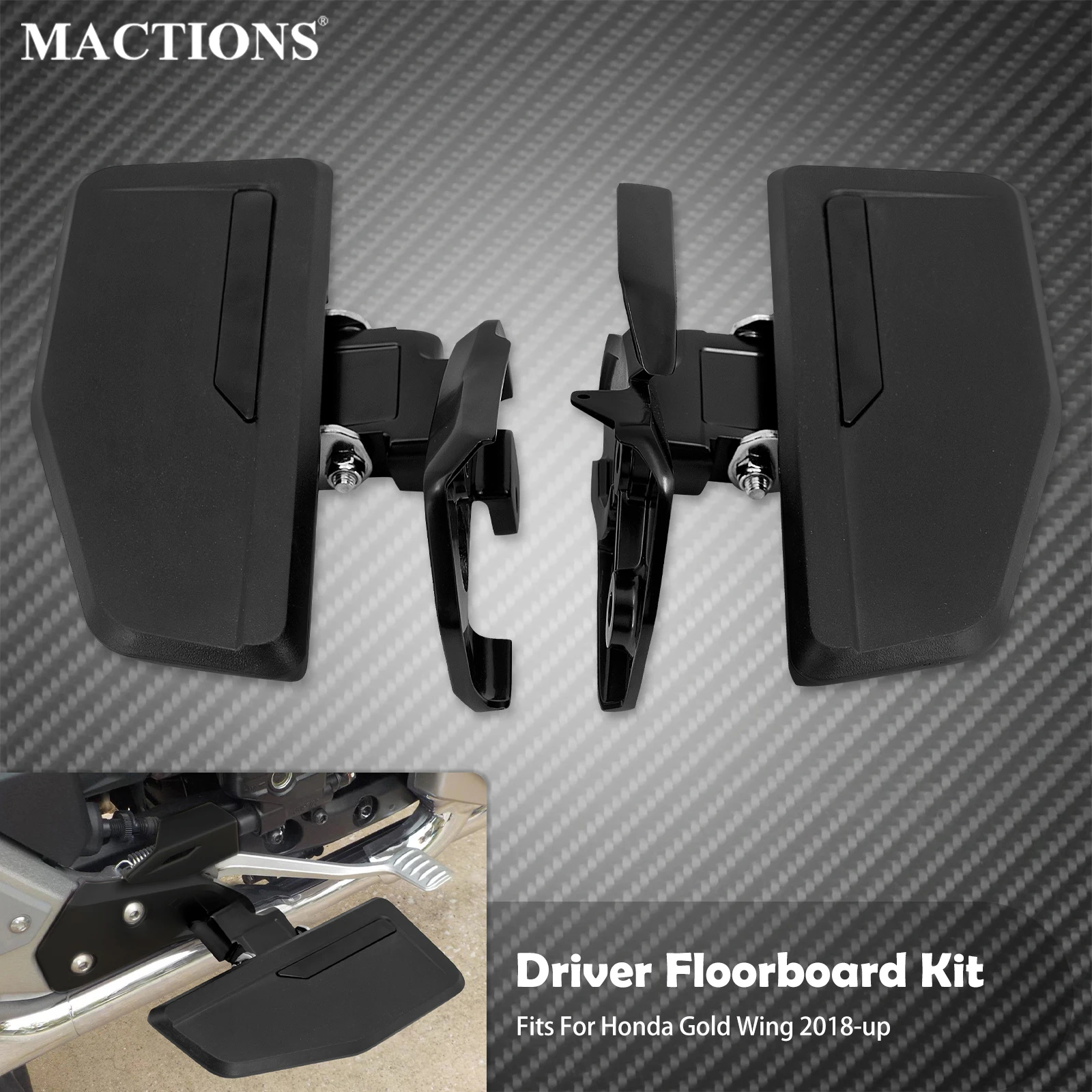 Motorcycle-Driver-Floorbord-Foot-Control-Footrest-Rider-Footpegs-For ...