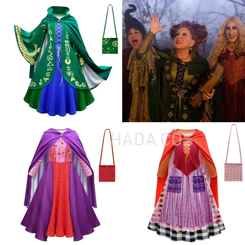 Disfraz-de-Cosplay-de-Hocus-Pocus-Sanderson-para-ni-os-y-ni-as-traje-de ...