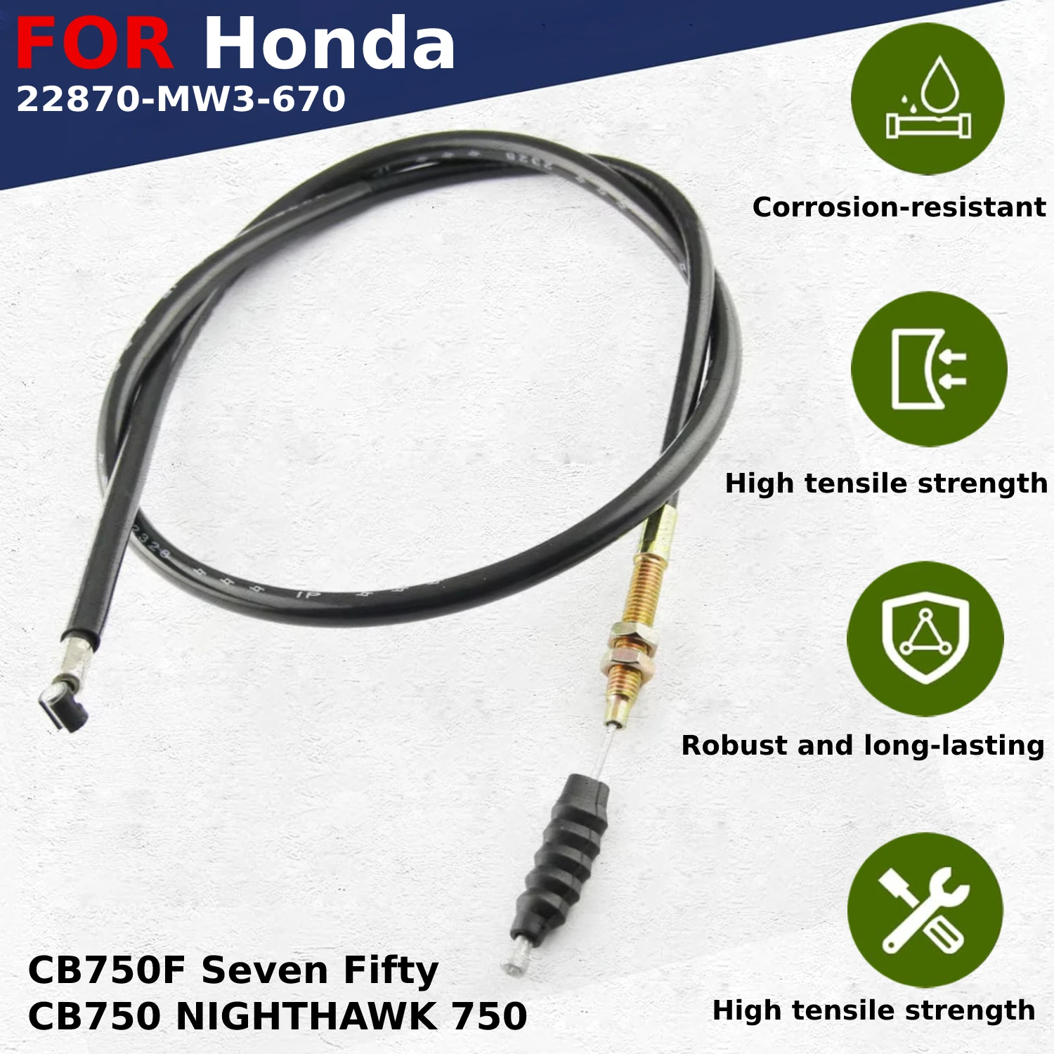 Motorcycle Parts Clutch Cable Pull Brake Line For Honda CB750F CB750 ...
