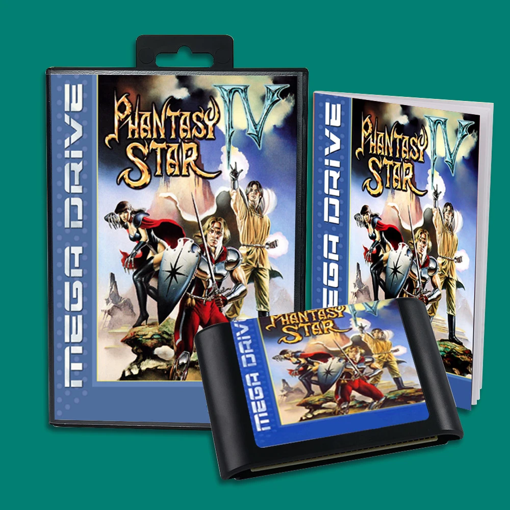 Phantasy-Star-4-EUR-Lable-Game-Cartridge-Box-Manual-For-Sega-Megadrive ...