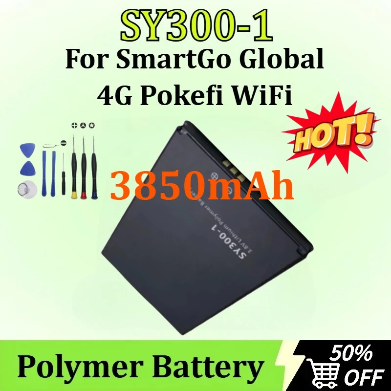 New SY300-1 3850mAh Polymer Mobile Phone Battery for SmartGo Global 4G ...