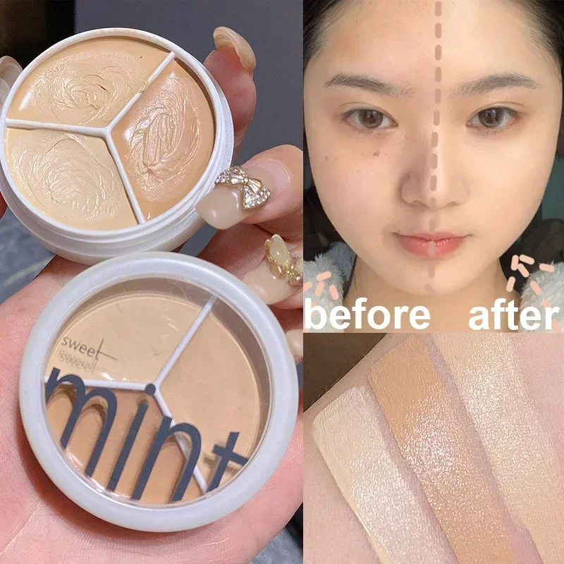 Moisturizer-Concealer-Palette-with-Brush-Cream-Texture-Covers-Acne ...