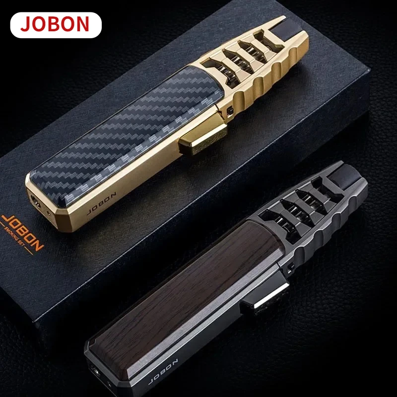 Hot JOBON Outdoor Windproof Torch Lighter Metal Turbo Jet Flame ...