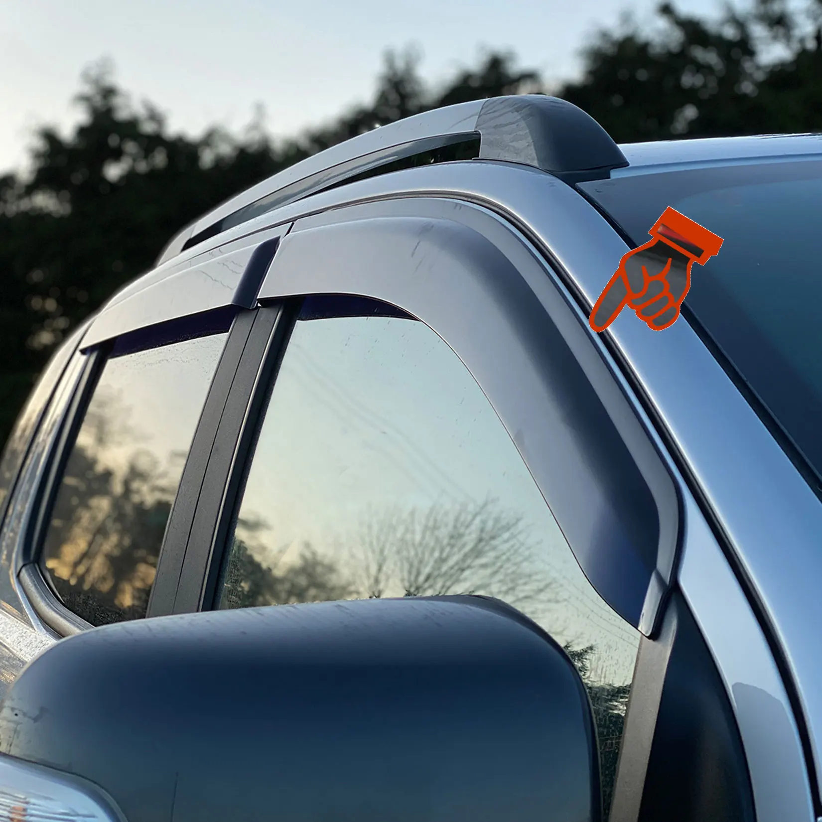 Window Visor Window Dflectors Rain Guard For Ford Ranger 2021 Wiltrak ...