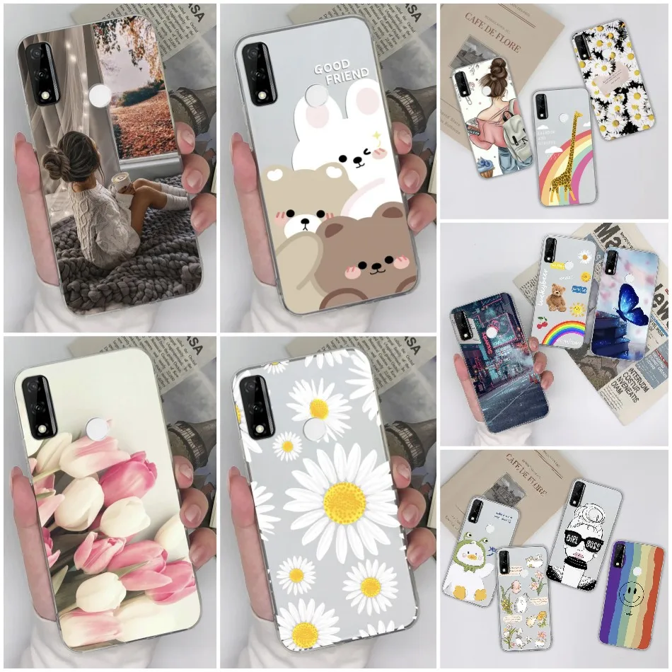 Funda de silicona para Huawei Y8S, carcasa suave para teléfono Huawei ...