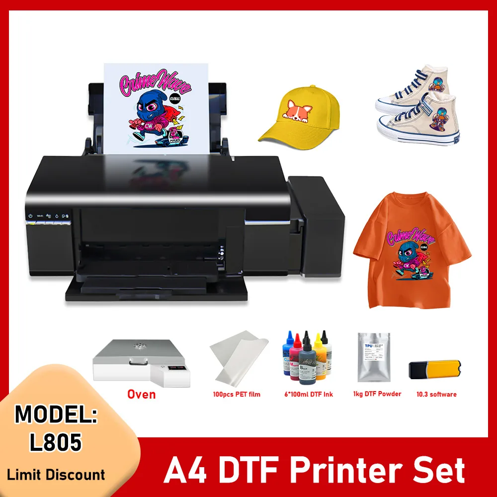 DTF L805/L800 Printer Automatic A4 Size Printer How To, 60% OFF