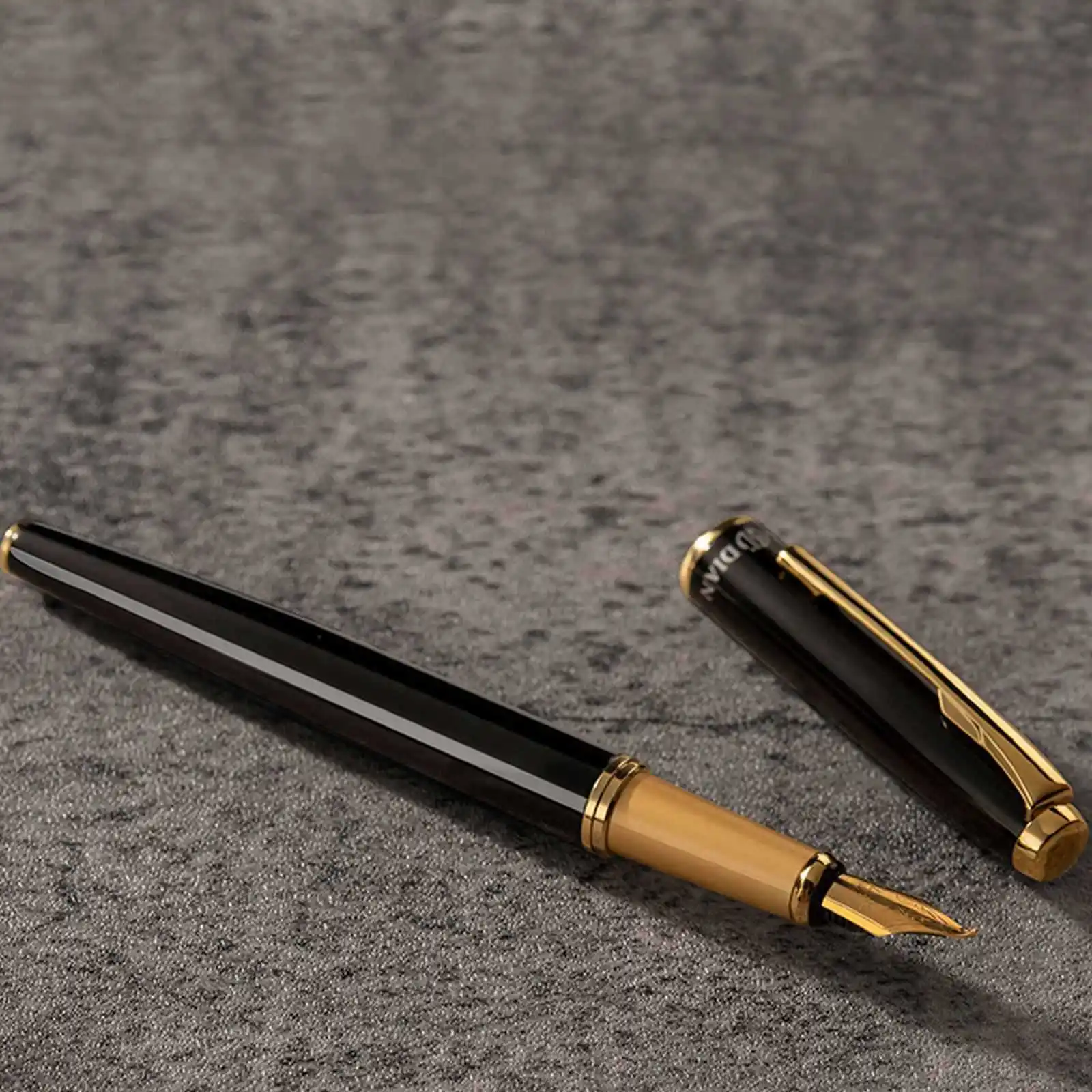 Hongdian-519A-fountain-pen-retro-high-end-pen-black-bent-nib ...