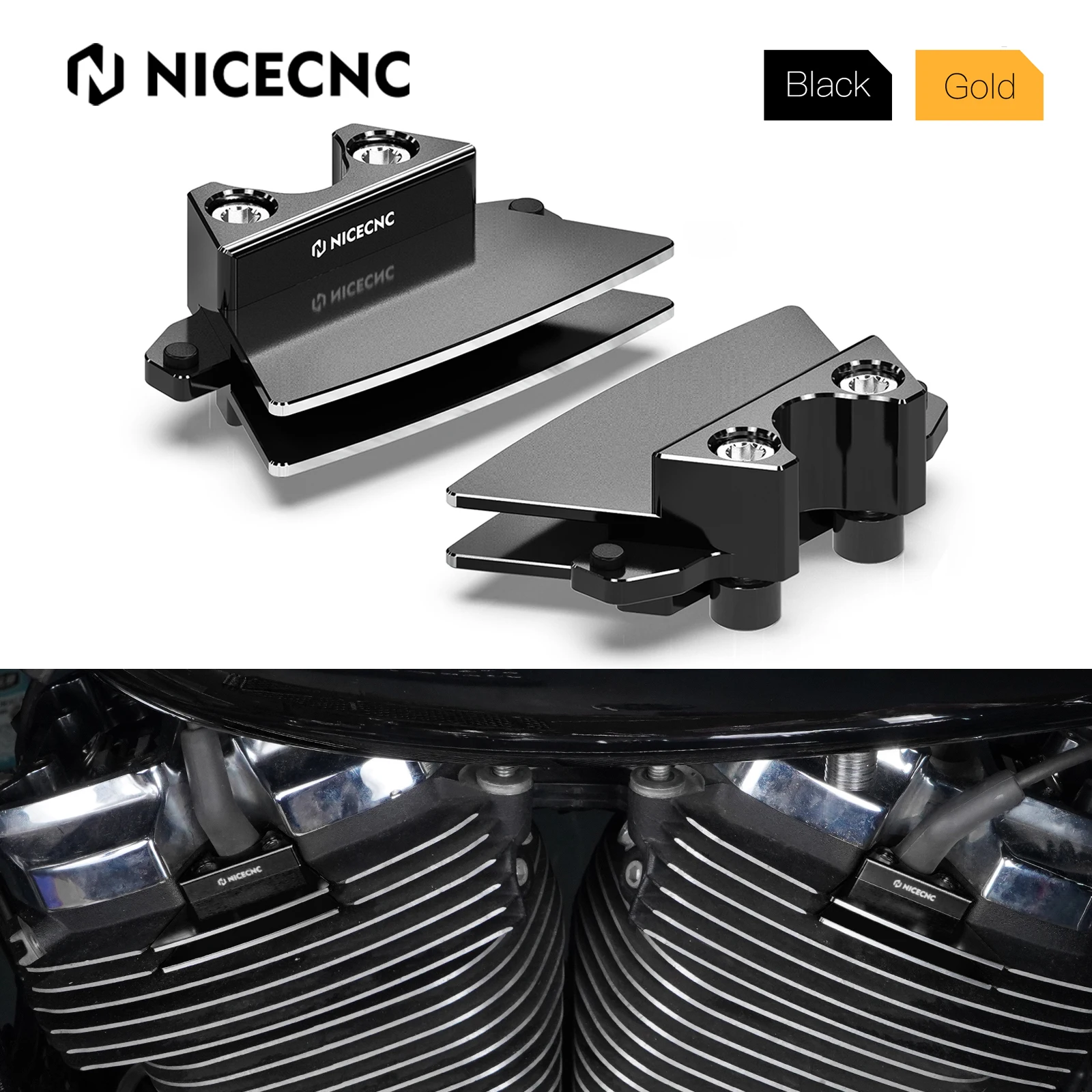 Engine-Spark-Plug-Decorative-Cover-For-Harley-Touring-Road-Glide-FLTRX ...