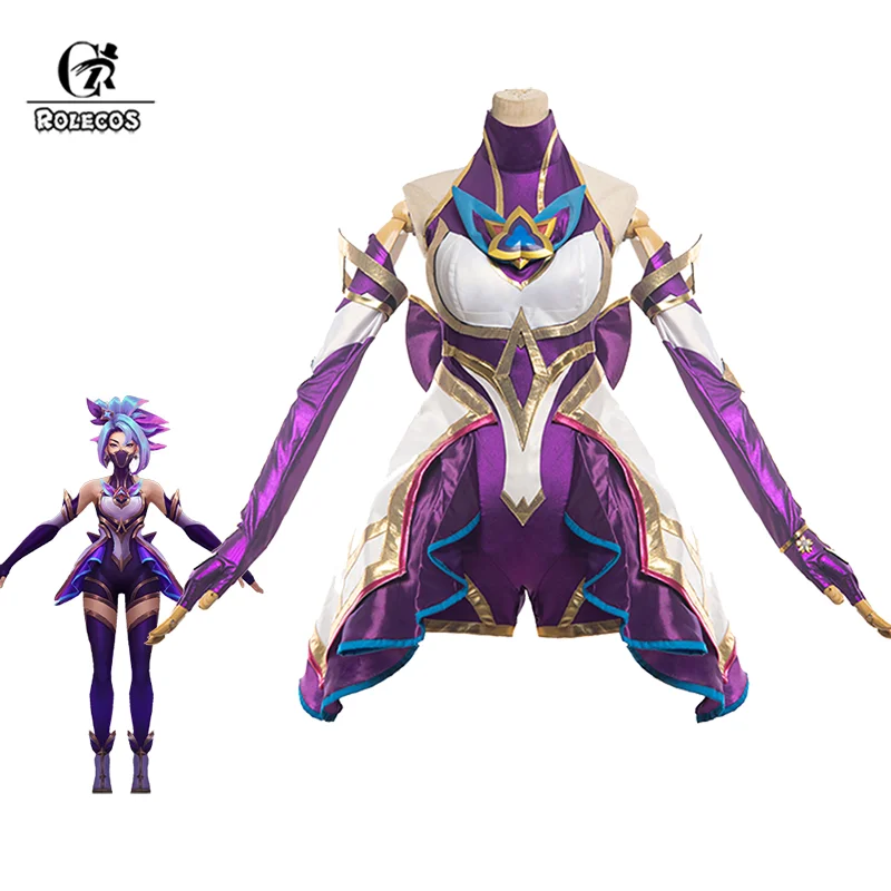 ROLECOS LOL Star Guardian Akali Cosplay Costume Game LOL Akali Costume ...