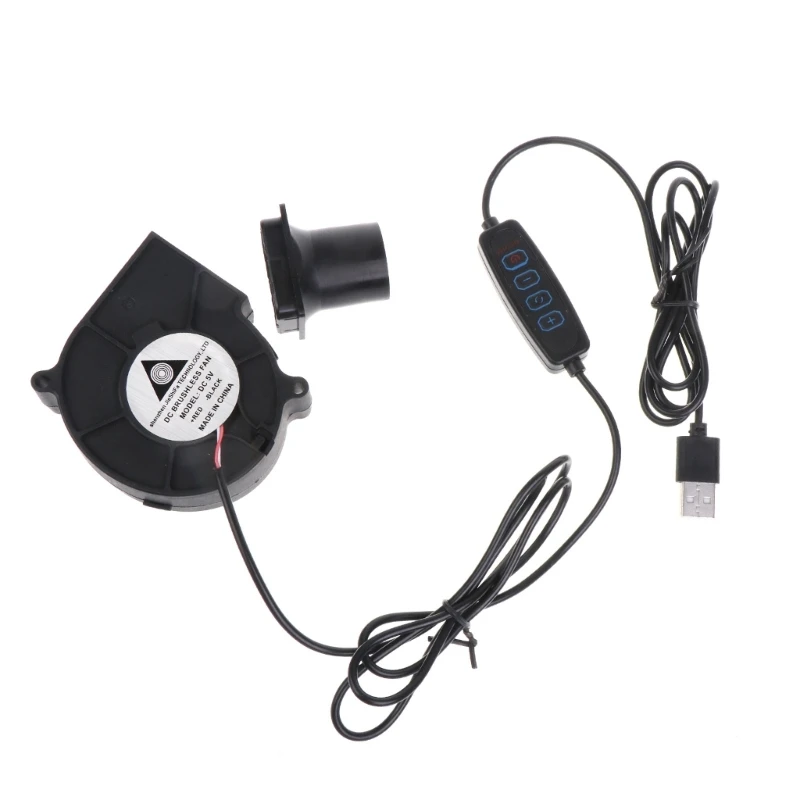 USB 5V Blower Portable Centrifugal Fan 2500 Blower Fan for Grill ...