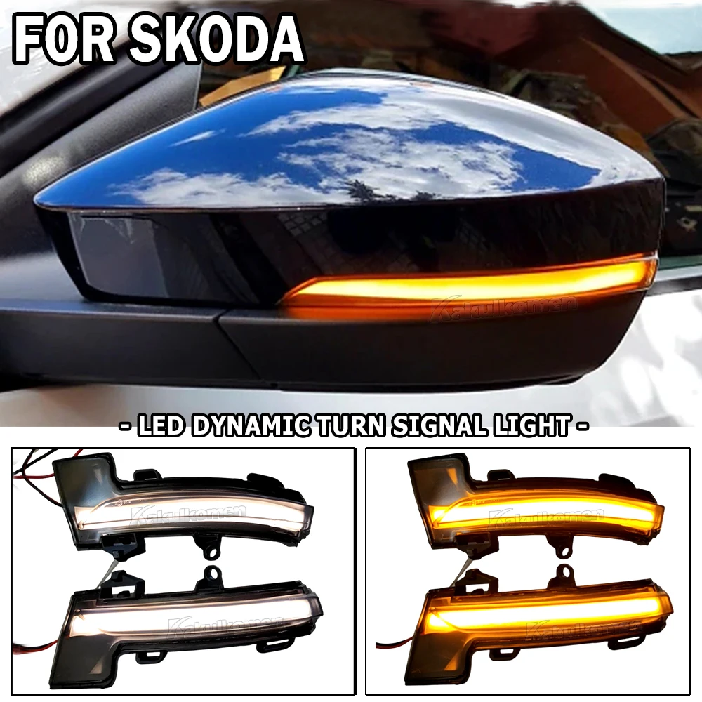 Dynamic-LED-Turn-Signal-Light-For-Skoda-Octavia-3-Mk3-III-A7-5E ...