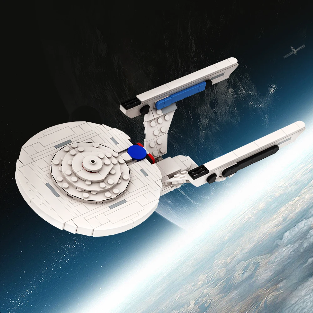 MOC-Space-Ship-World-Star-Trek-Enterprise-NCC-1701-Spaceship-Building ...