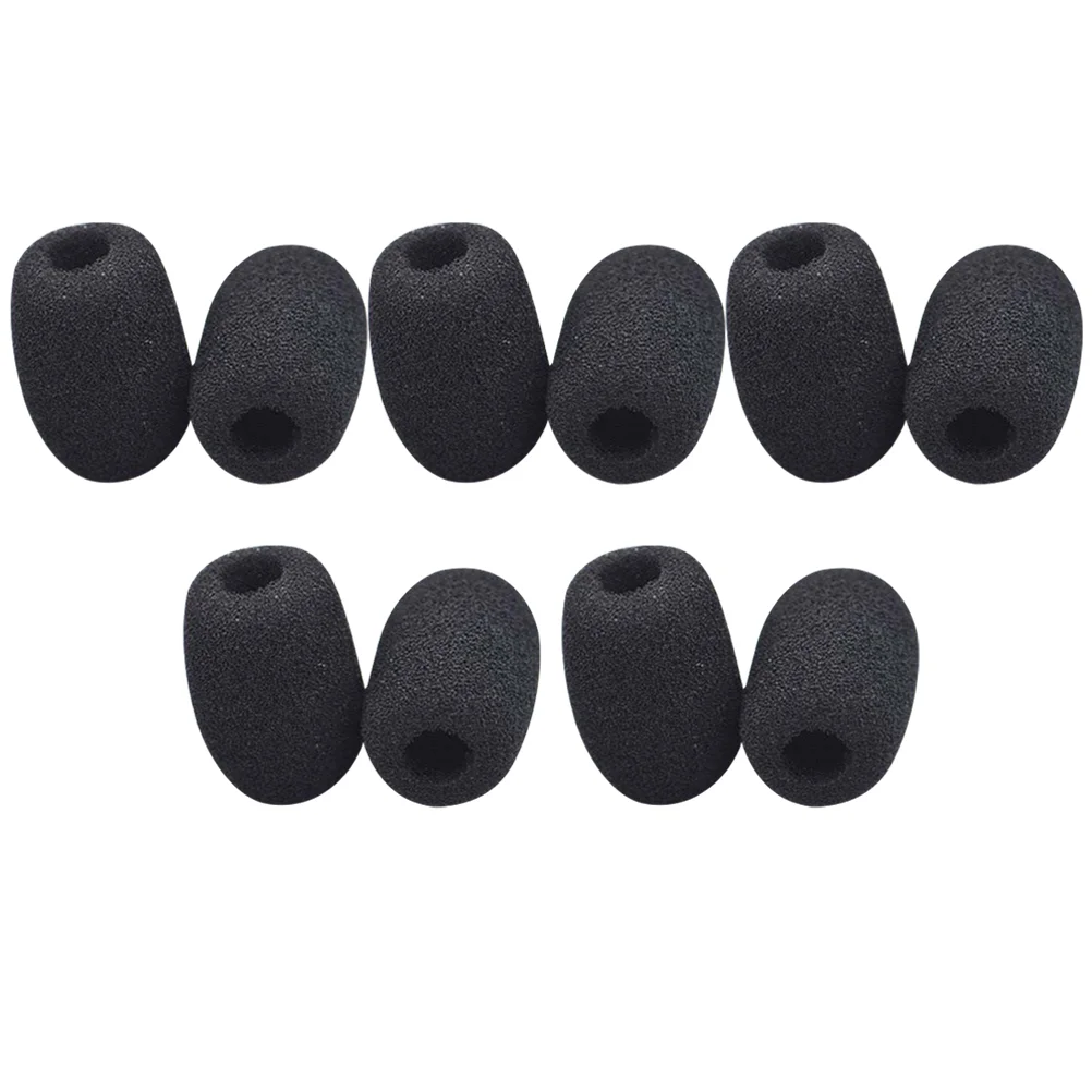 10-Pcs-Microphone-Dust-Cover-Covers-Bulk-Mini-Windscreen-Sponge-Caps ...