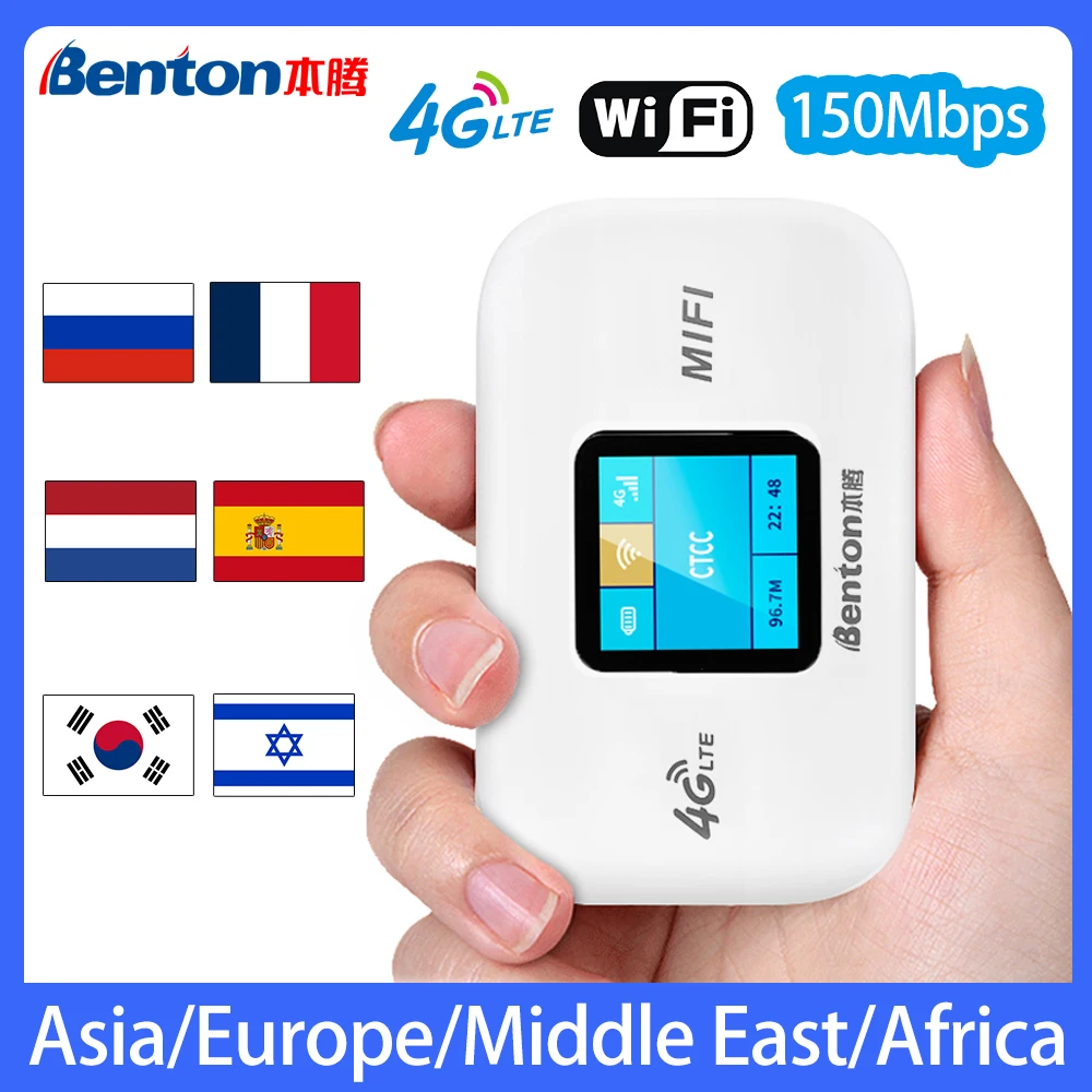 Benton-MiFi-WiFi-Router-Portable-4G-LTE-Router-Battery-Powered-Mobile ...