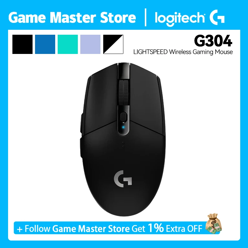 Logitech-rat-n-inal-mbrico-G304-LIGHTSPEED-para-videojuegos-dispositivo ...