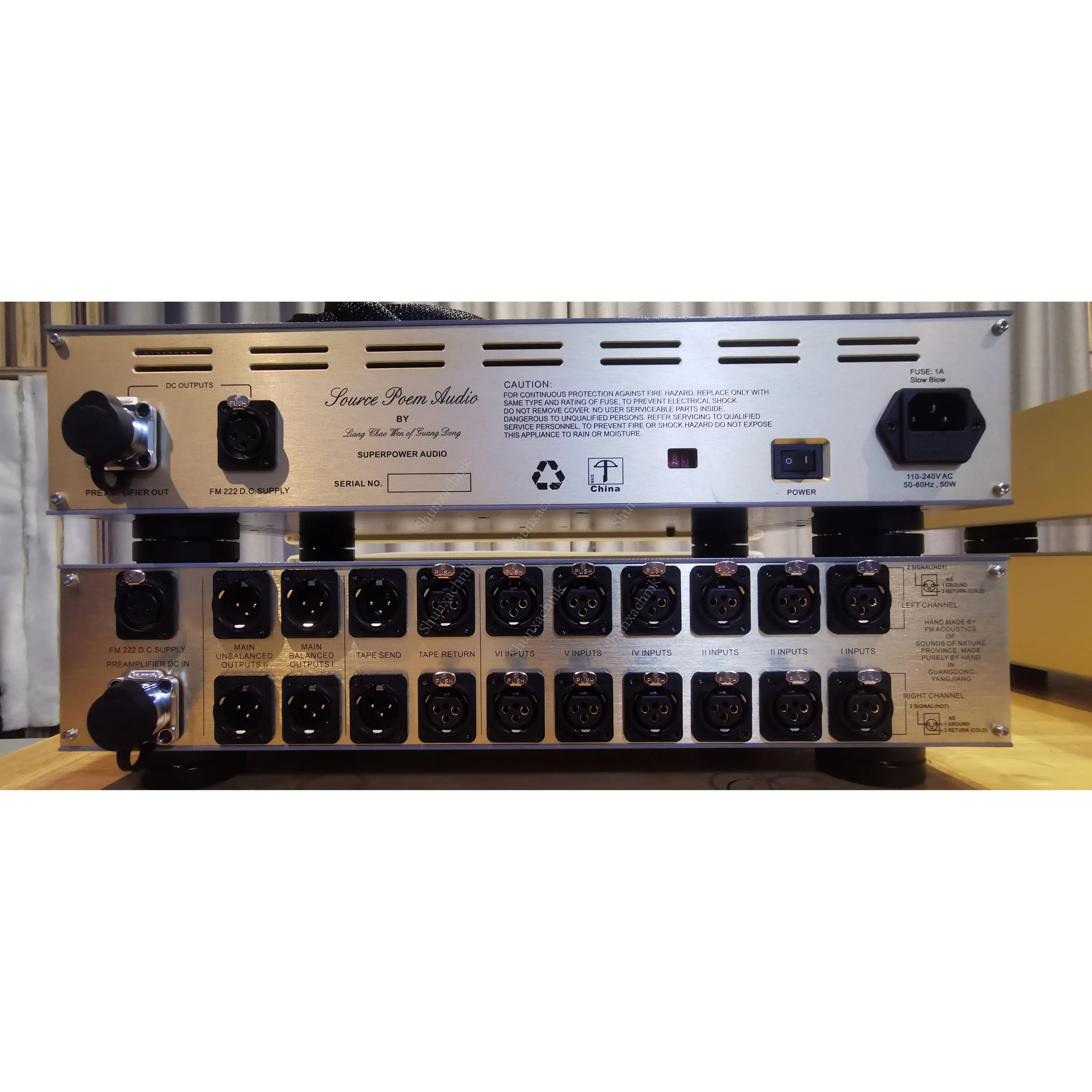 A-161 Fuente de alimentación dividida versión plateada FM266mk2 ...